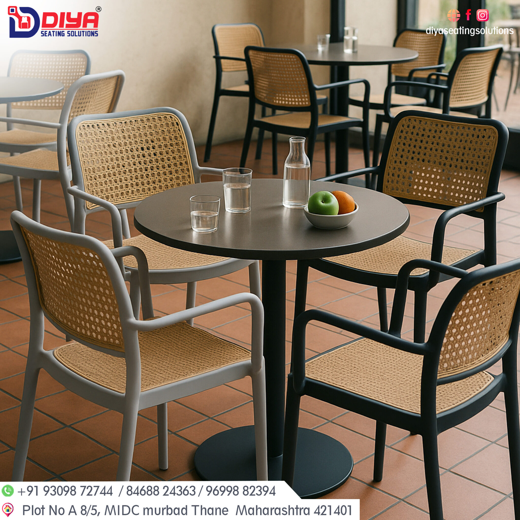 How Plastic Chairs Can Transform Small Dining Areas - DIYA SEATING ...